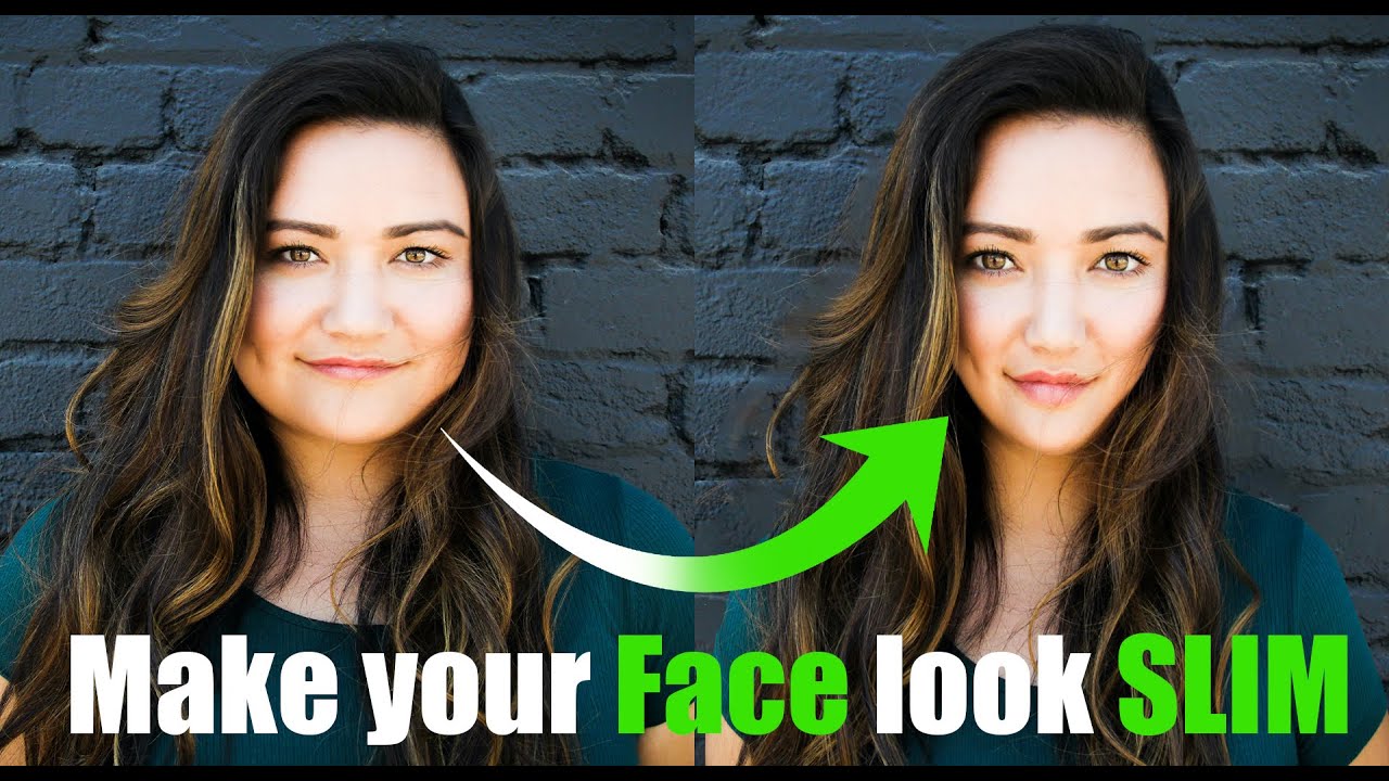 How to make SLIM face in Photoshop - Round To Slim tutorial - YouTube