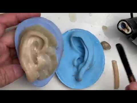 How to make Ear prosthesis "Waxing" - YouTube