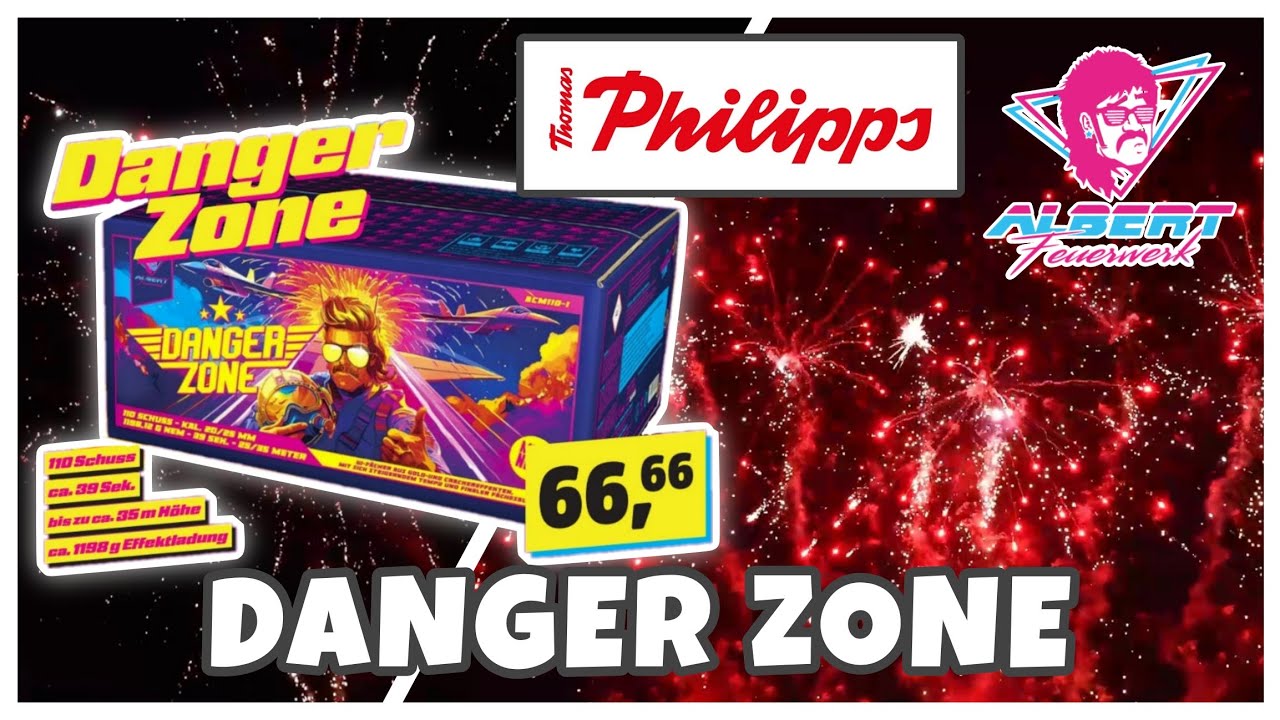 Danger Zone von Albert Feuerwerk bei Thomas Philipps 🤩 | TOP NEUHEIT 2024 🔥 | Pyro TV - YouTube