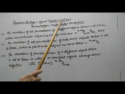 PERMUTATIONS & COMBINATIONS 5 (CONDITIONAL PERMUTATIONS & COMBINATIONS ) - YouTube
