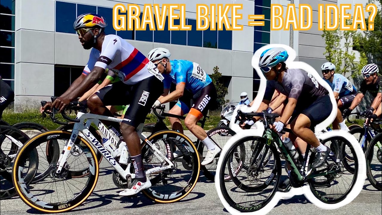 Racing My First Pro Crit Race With a Gravel Bike - YouTube