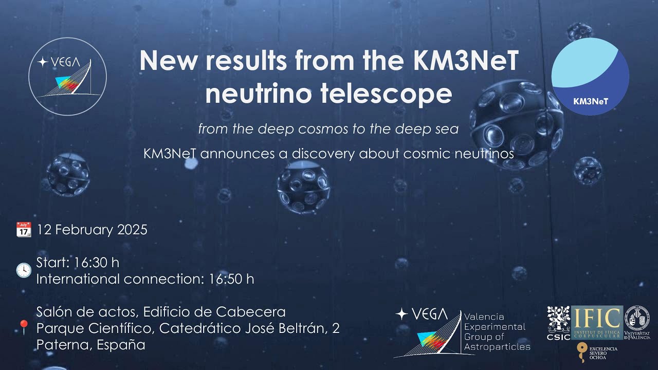 New results from the KM3NeT neutrino telescope - YouTube