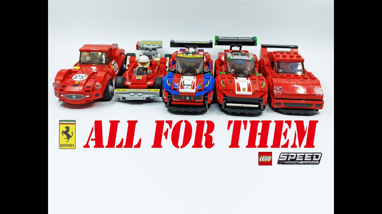 All of my Lego Ferrari race car at January 2020 | 250GTO / 412T4 ...
