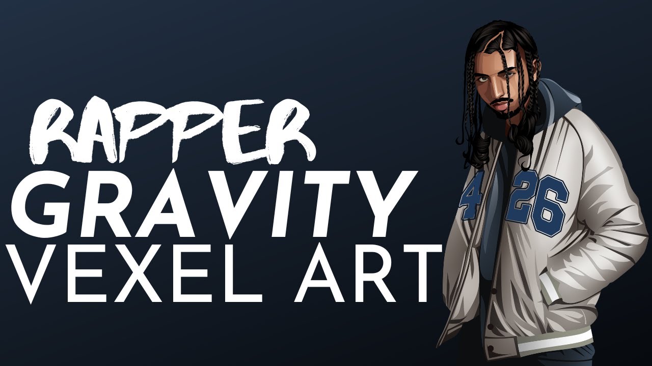 Rapper Gravity | Vexel Art Portrait | Speed Art - YouTube