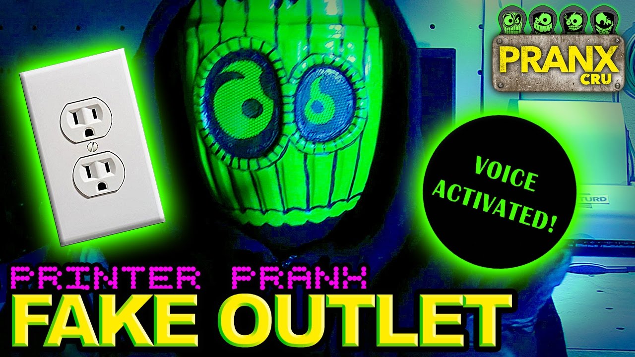 Printer Pranks : FAKE Outlet - Pranx CRU - YouTube