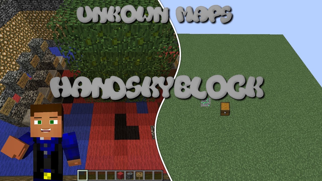 Minecraft, Unknown Maps: HandSkyBlock - YouTube