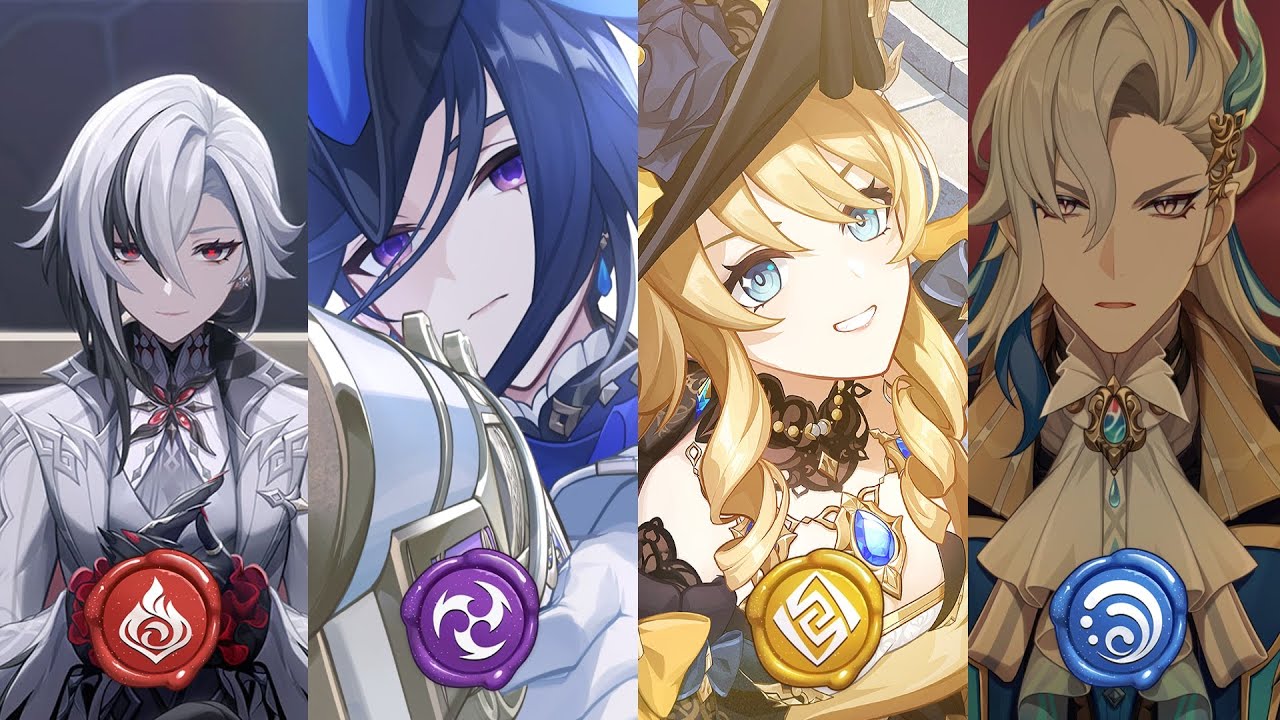 Fontain Characters Elements and Weapons - YouTube