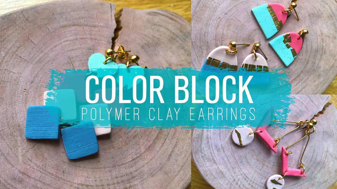 Polymer Clay Tutorial 45: Color Block Technique on Polymer Clay ...