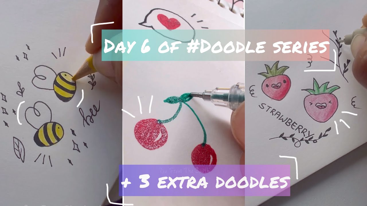 😍How to draw cute things Full days of doodle series compilation - YouTube