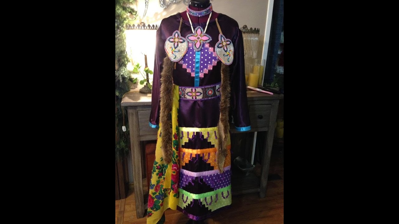 Adding Basic Designs to a Jingle Dress for Beginners - YouTube