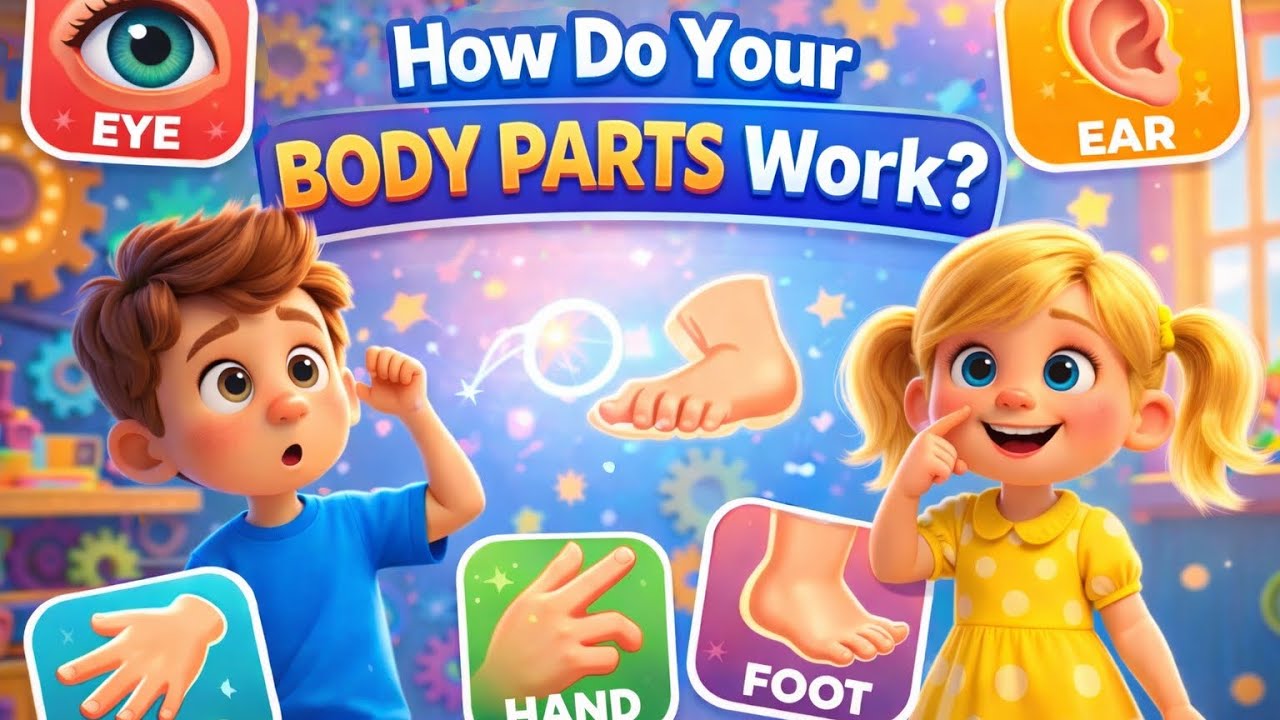 🌟 “Do you know how your body parts work? Let’s learn together!” |Fun ...