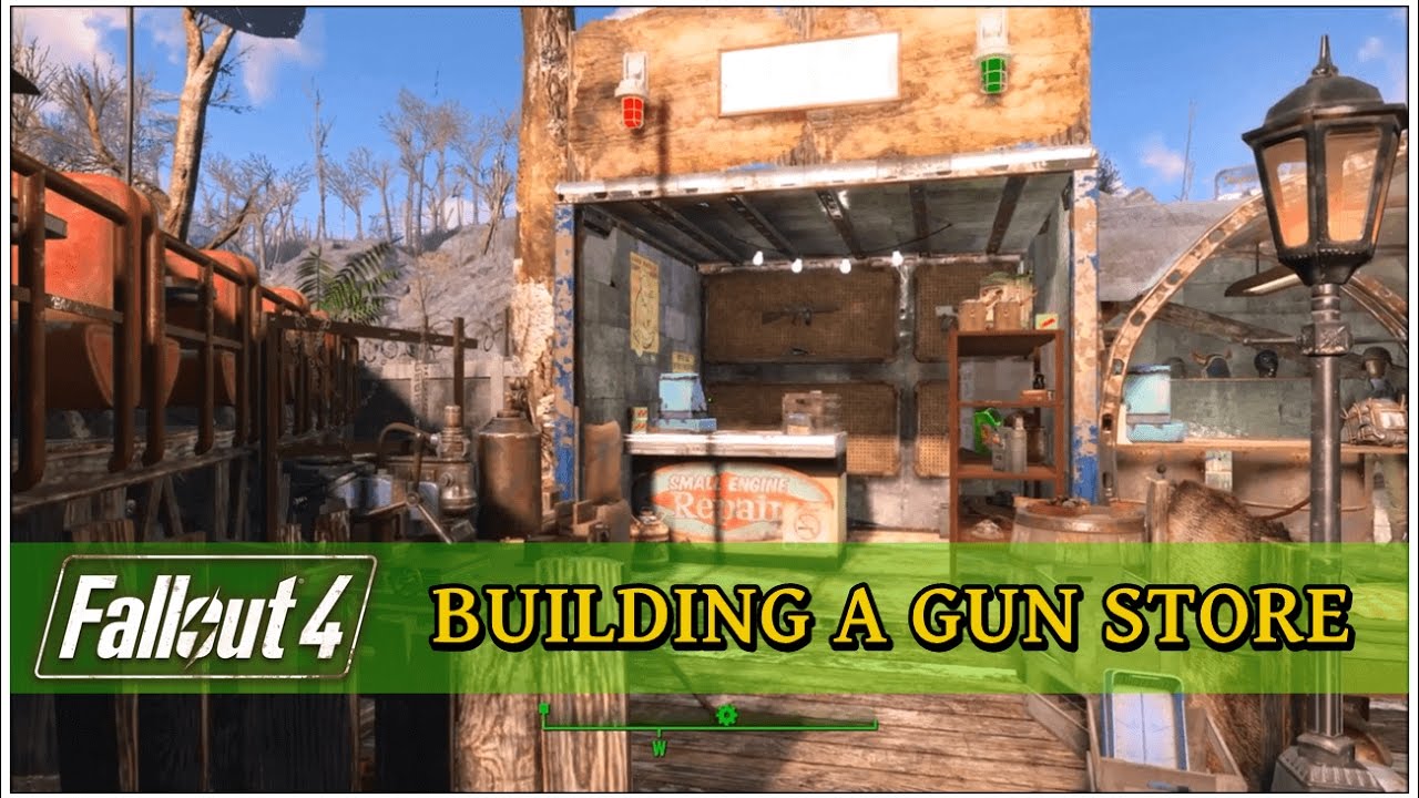FALLOUT 4 | BUILDING A GUN STORE - YouTube