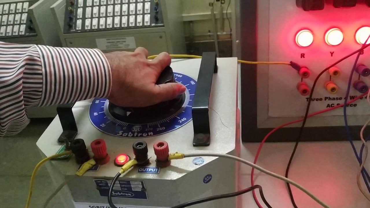 OC and SC test on three phase alternator Part 1 - YouTube