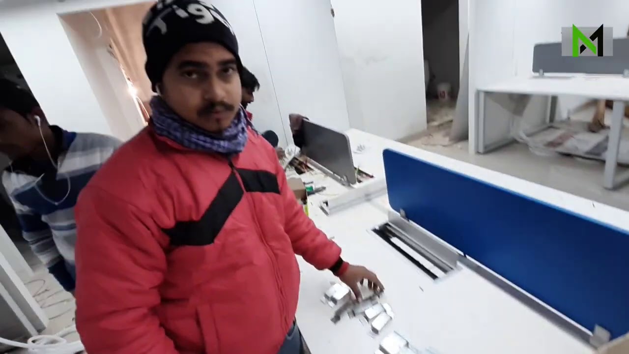 office table wiring part 2 - YouTube