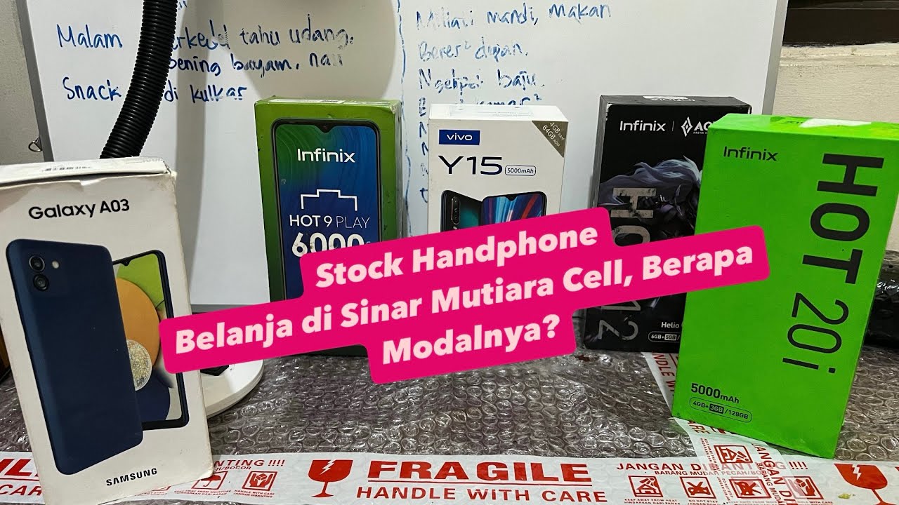 Up Date Stock Handphone dan Berapa Modalnya? Sinar Mutiara Cell - YouTube