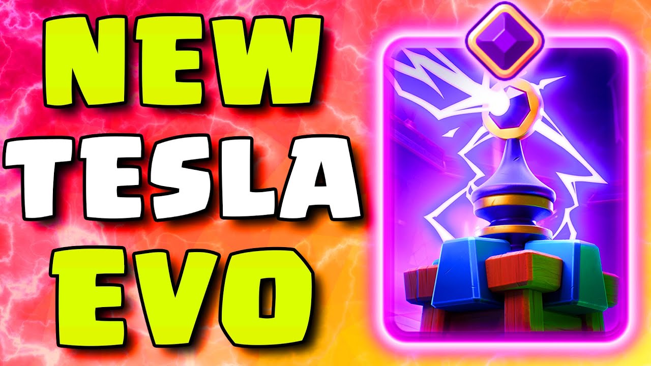 Evolved TESLA First gameplay with different decks - Clash Royale - YouTube