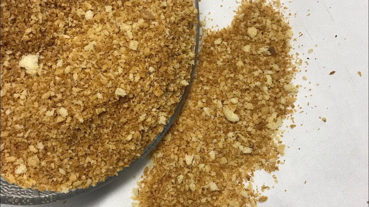 How to make crispy bread crumbs at home - YouTube
