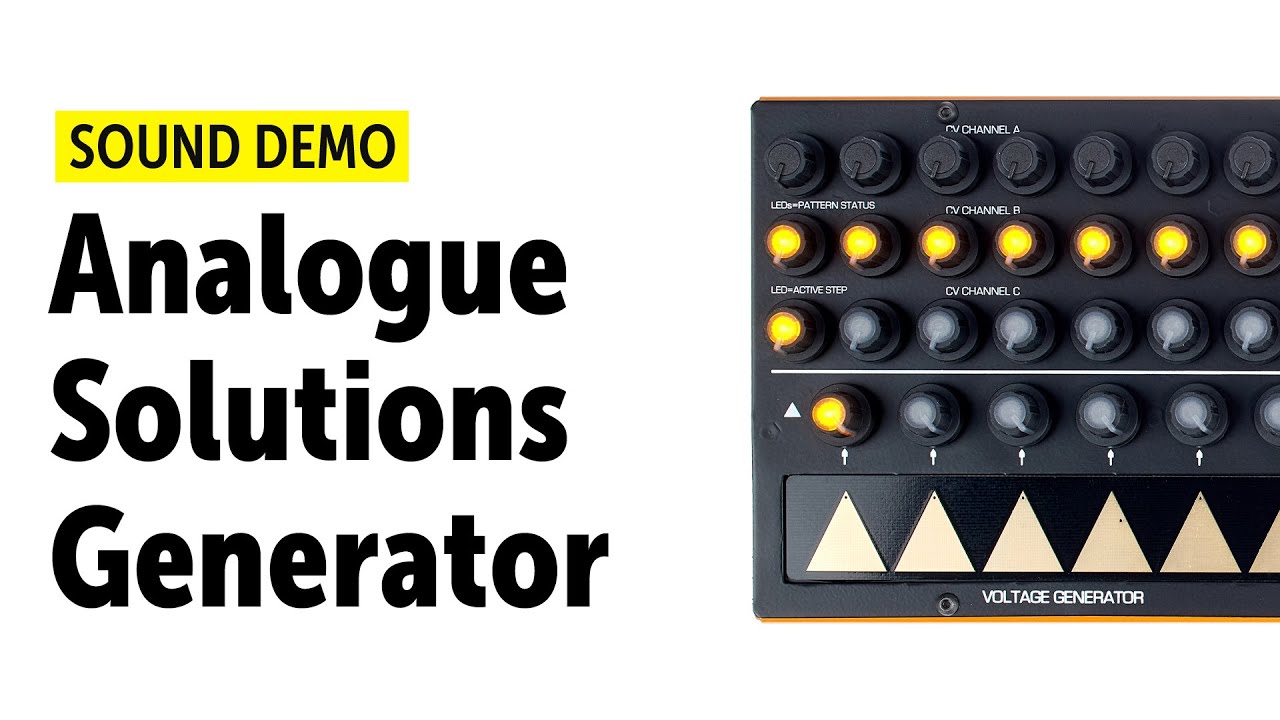 Analogue Solutions Generator Sequencer Sound Demo (no talking) - YouTube