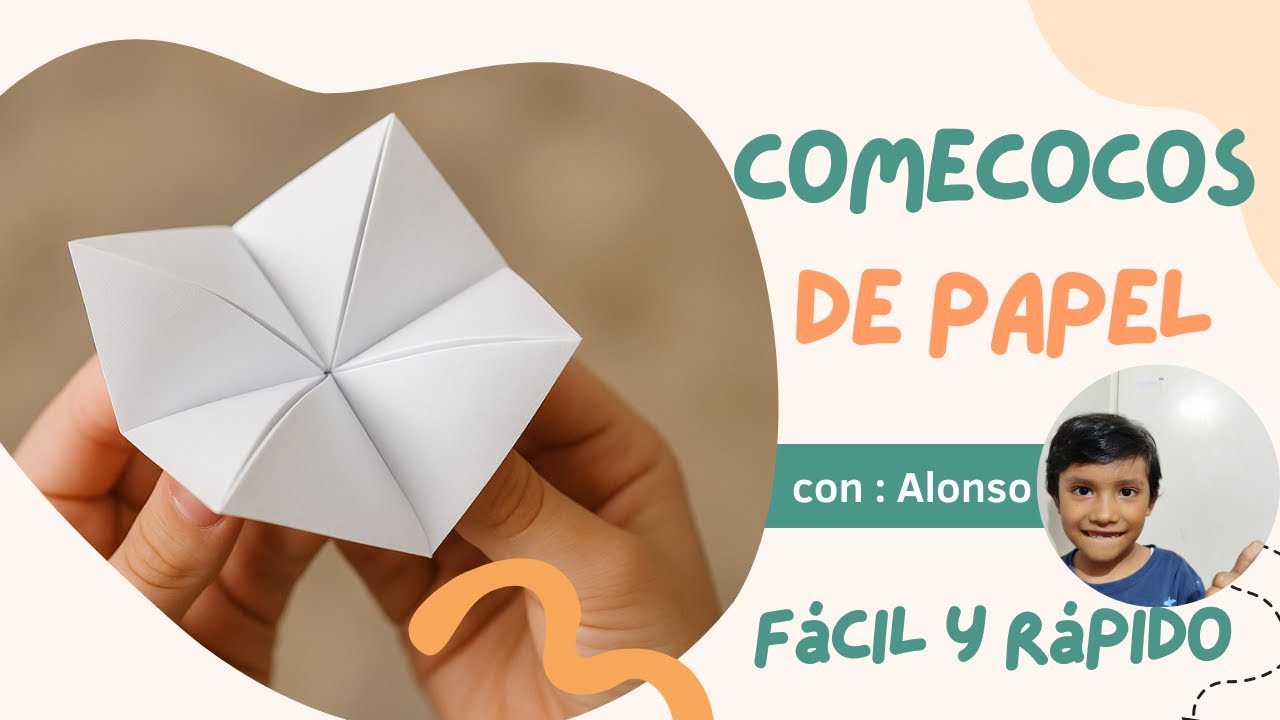 Cómo hacer un comecocos de papel – Origami fácil paso a paso - YouTube
