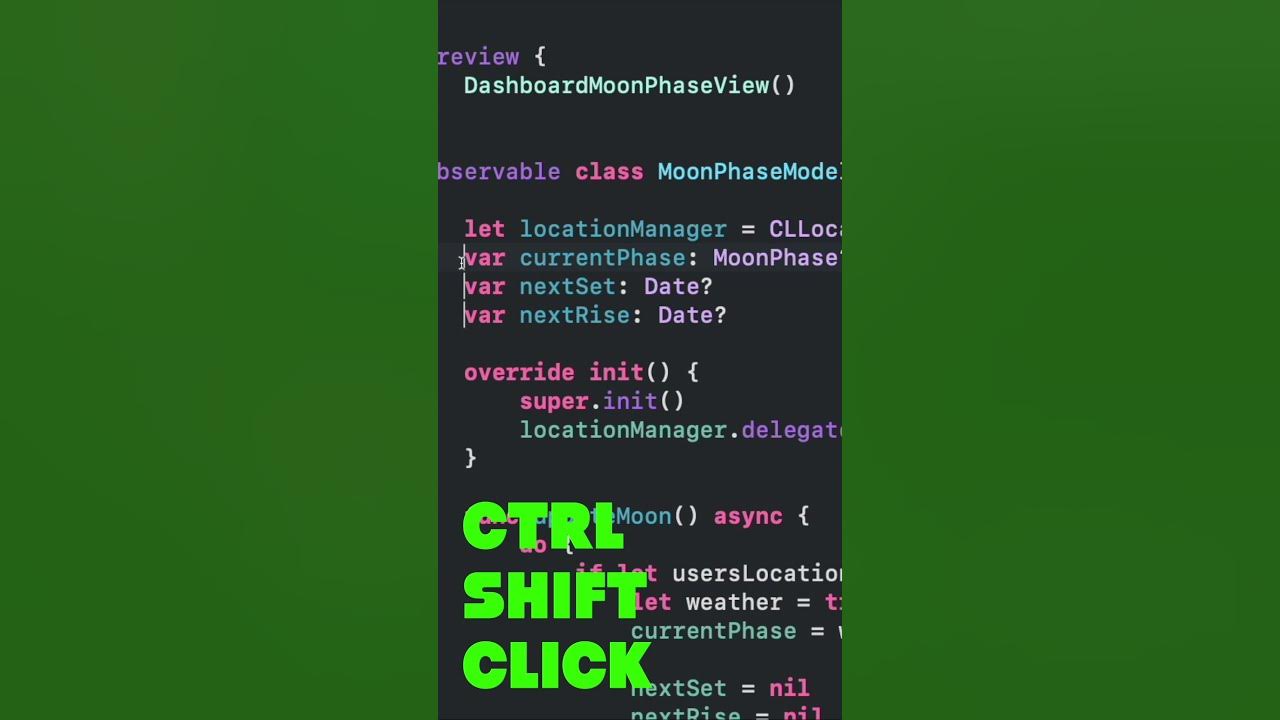 Xcode Tip Multiple Cursors Swiftui Swift Softwaredeveloper Ios Iosdeveloper Youtube