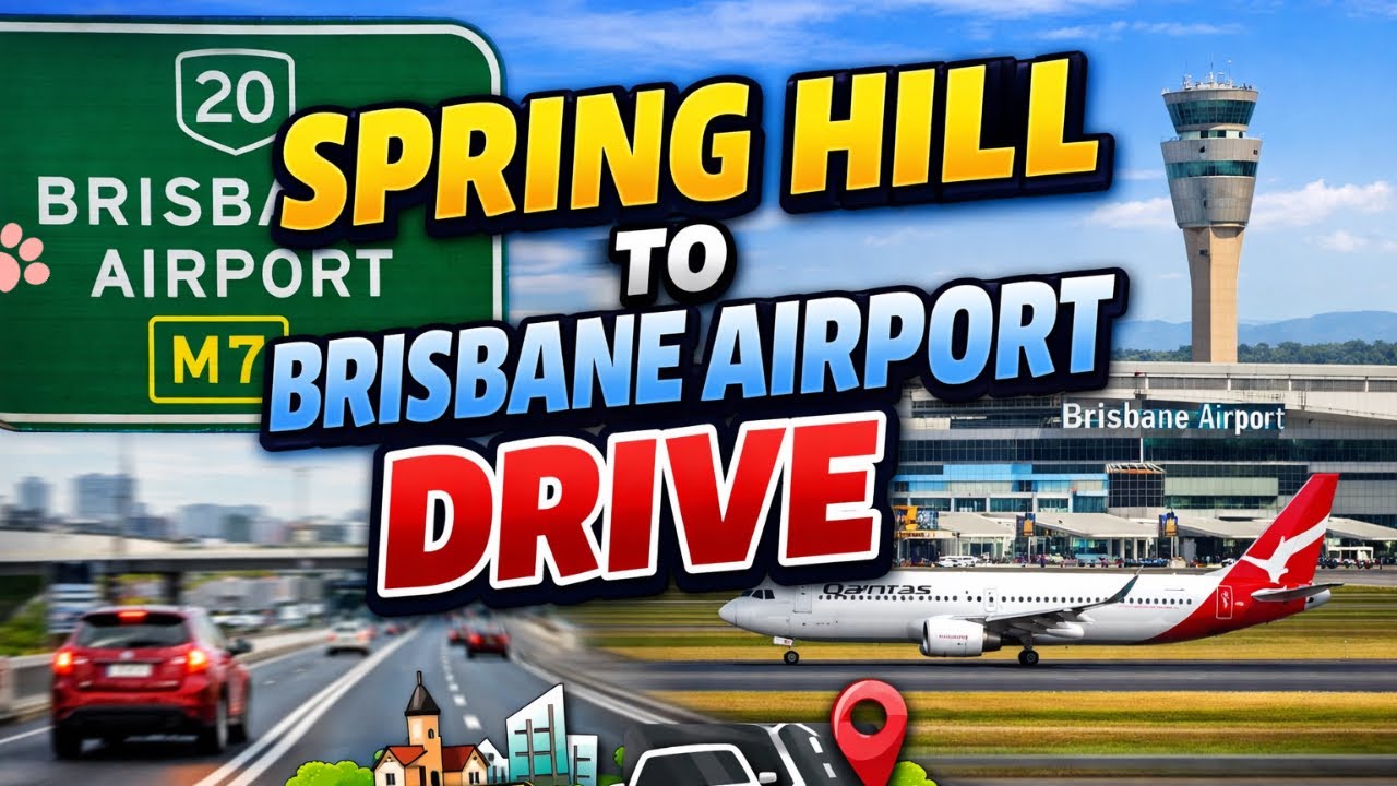 Spring Hill to Brisbane Airport Drive | Scenic 4K Drive Tour - YouTube