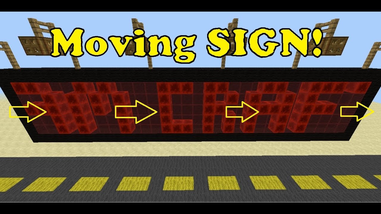 Minecraft LED SIGN SUPER FAST ! ! ! - YouTube