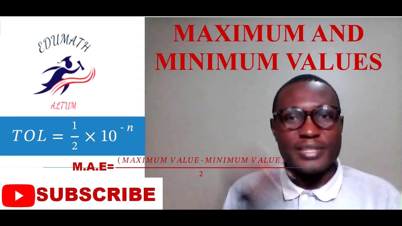How To Find Maximum And Minimum Values numerical Methods YouTube How To Find Maximum And Minimum Values numerical Methods YouTube