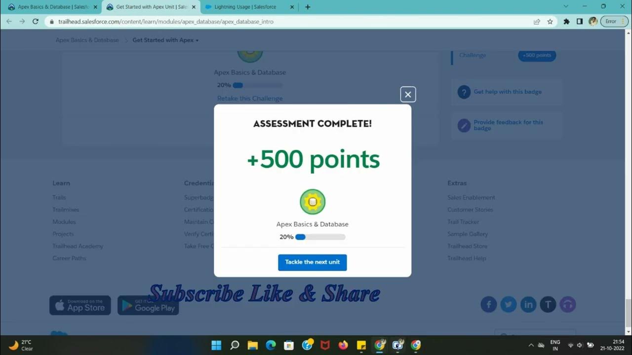 Get Started with Apex | Apex Basics & Database - YouTube