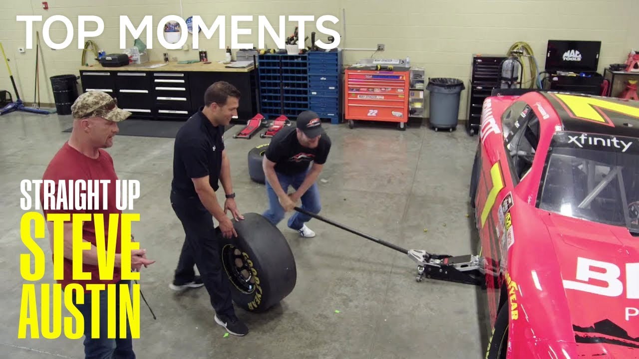 Straight Up Steve Austin | Steve And Dale Earnhardt Jr. Change Race Car ...