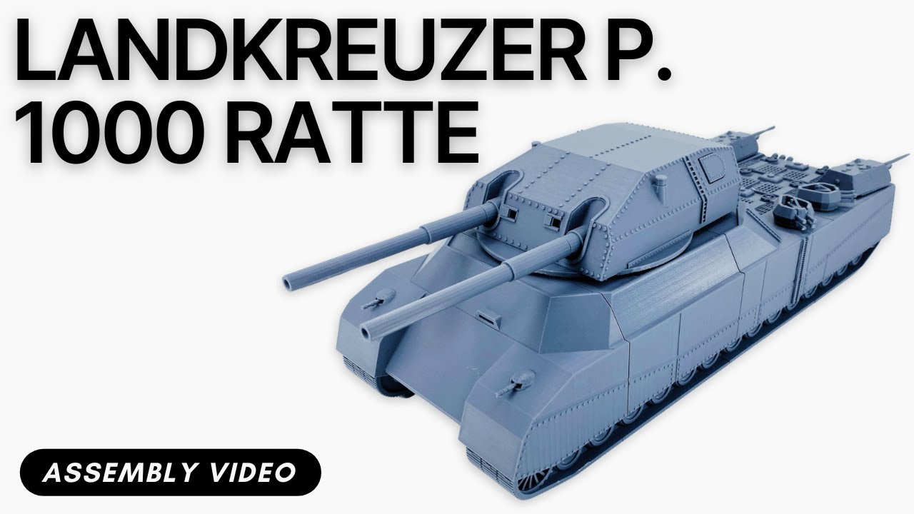 Landkreuzer P. 1000 Ratte Assembly Video - YouTube