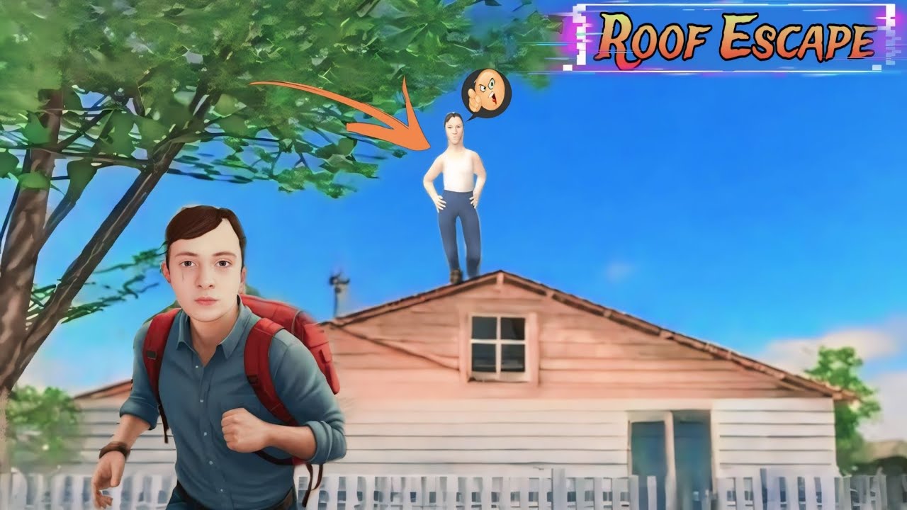 Schoolboy runaway rooftop escape - YouTube