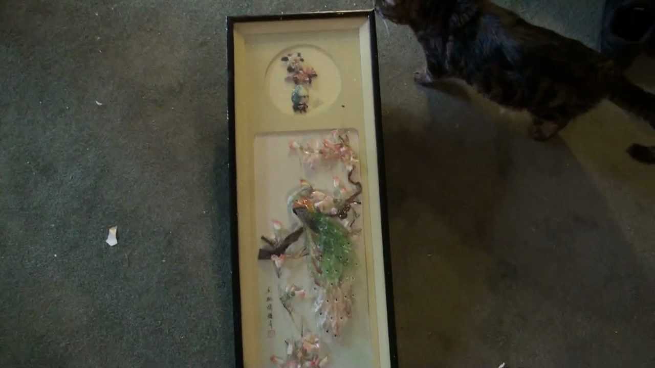 Magnificent Oriental Shell Art Wall Hanging Youtube