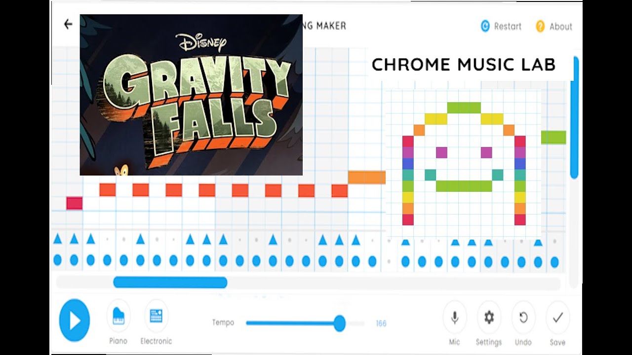 gravity falls in music lab - YouTube