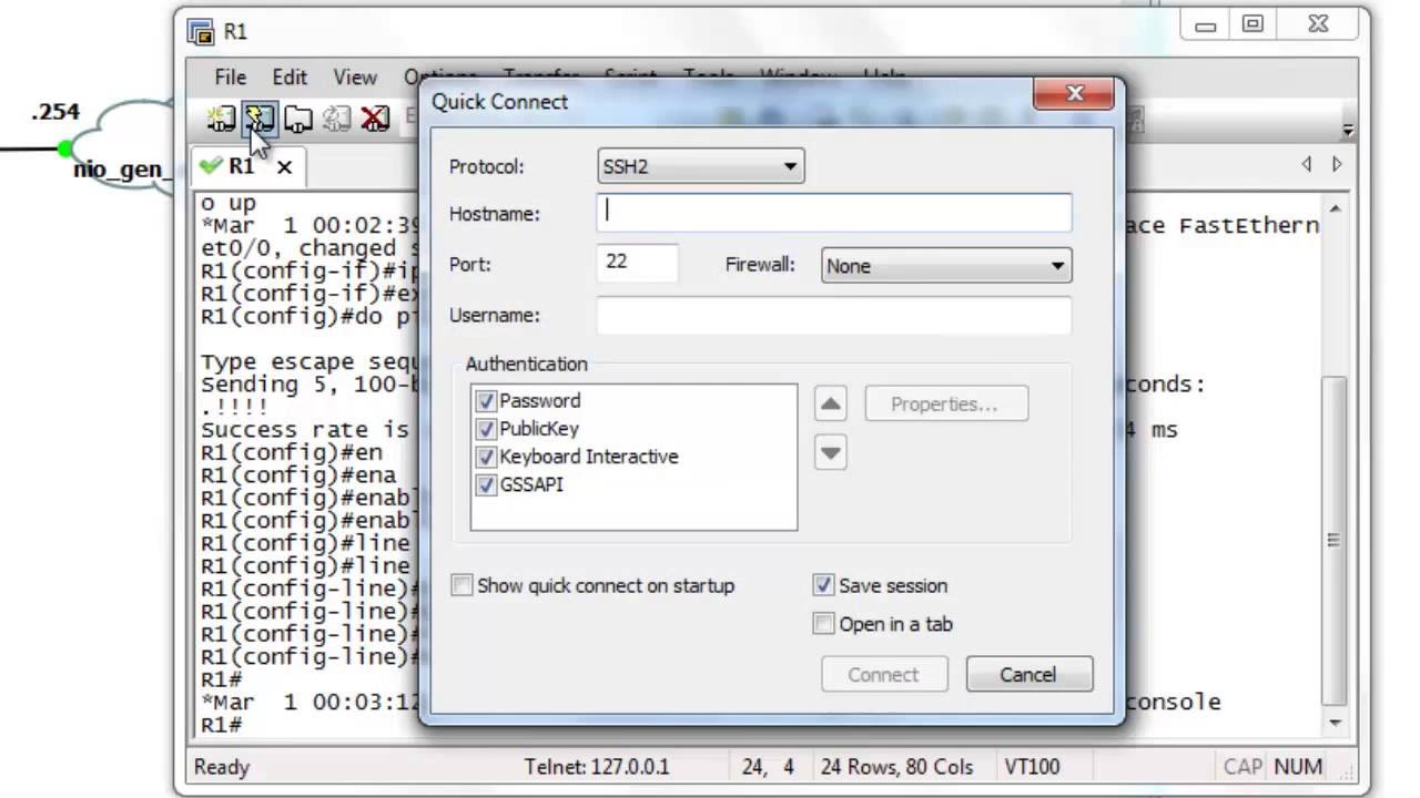 How to enable Telnet service on router Cisco - YouTube