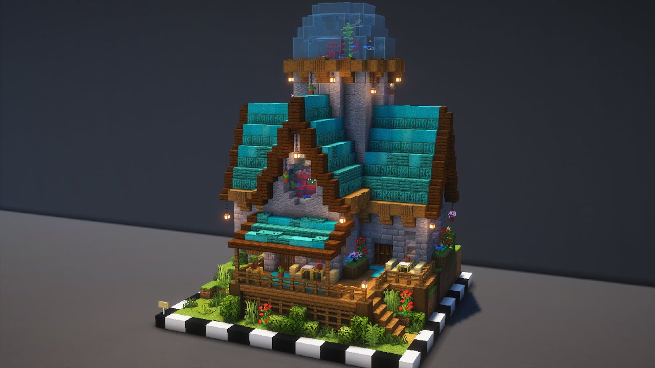 Minecraft | Building a house every day for 100 days | Day 63 - YouTube