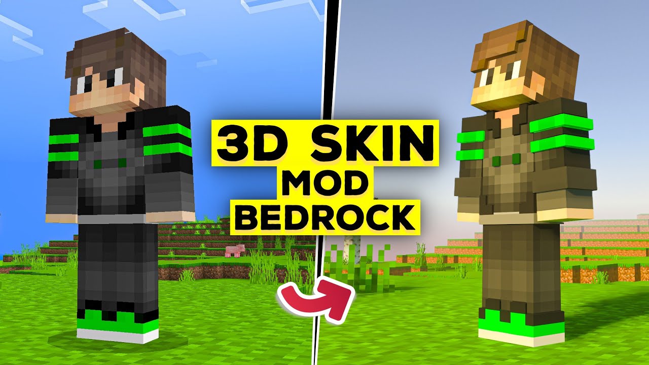 Addon Ini Bikin SKIN Kalian Jadi 3D Di MINECRAFT!!! - YouTube
