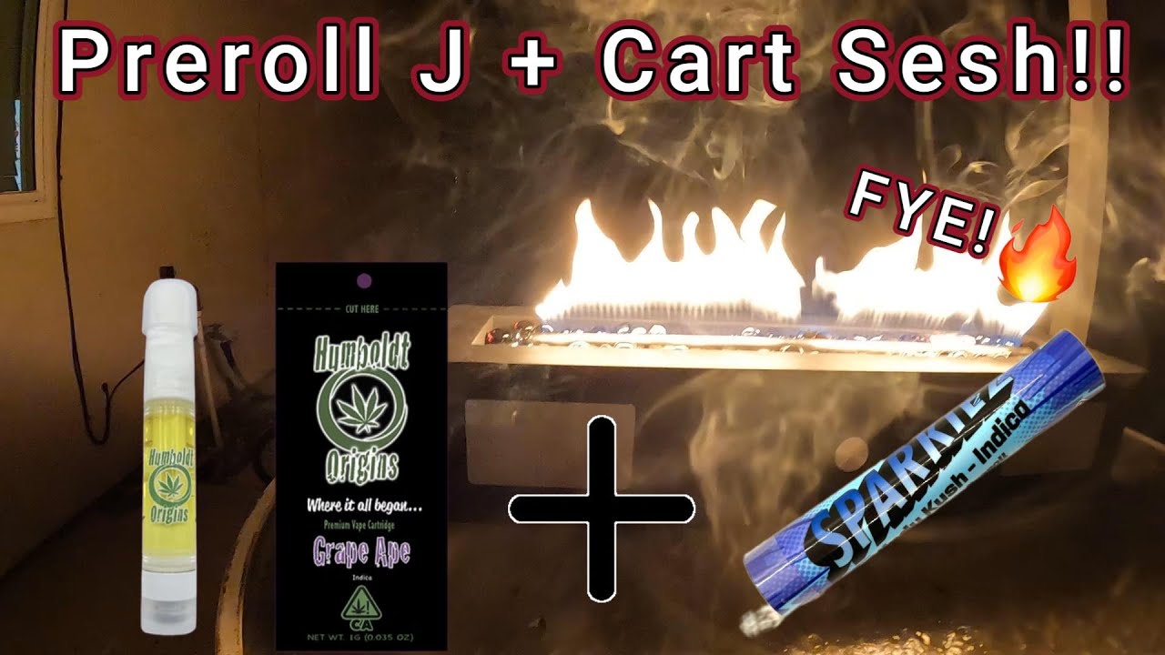 GRAPE APE CART AND PREROLL J SESH!(LATE NIGHT) - YouTube