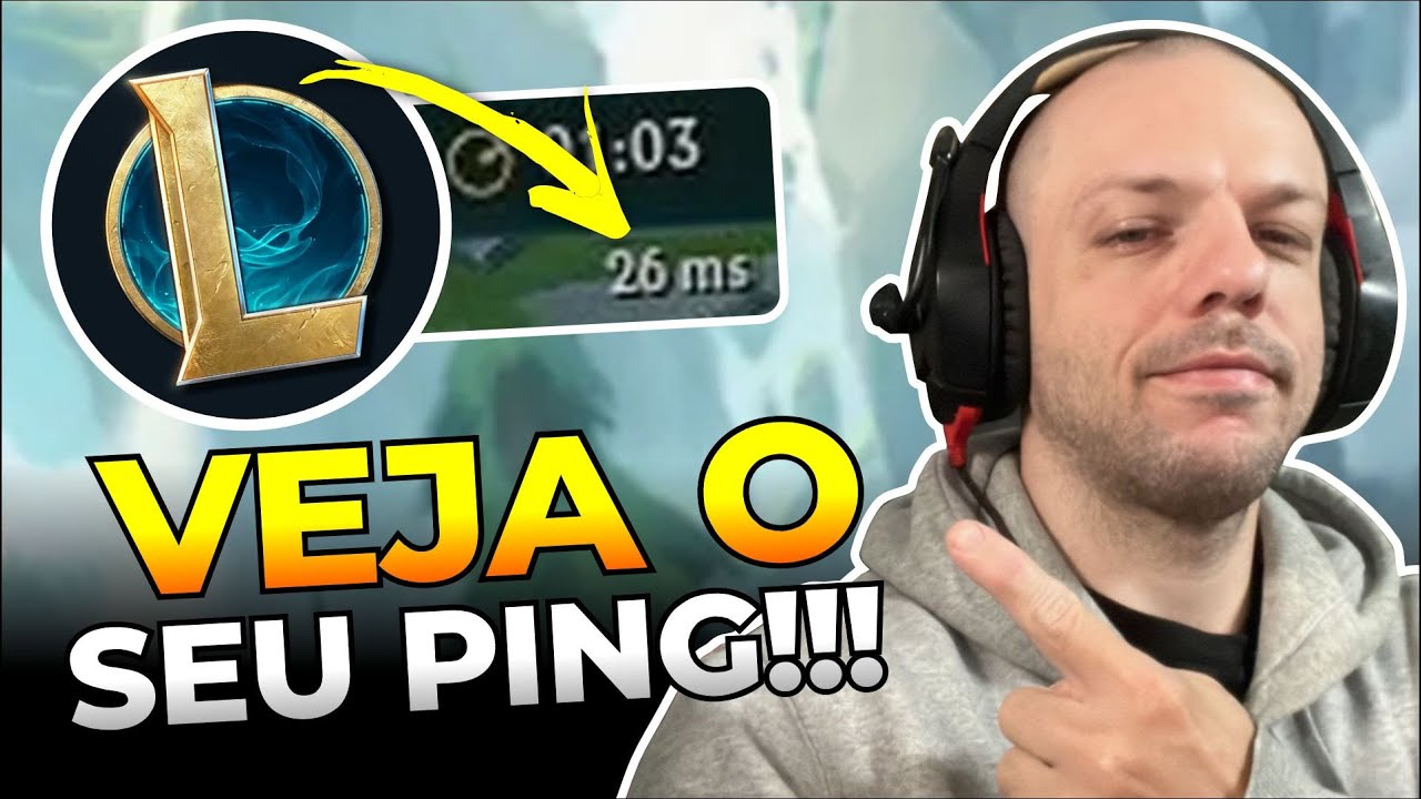 Como VER o seu PING no LEAGUE OF LEGENDS / LOL - YouTube