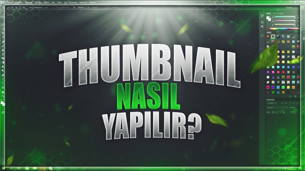 Photoshop cs6 Thumbnail Nasıl Yapılır? 2020 - YouTube