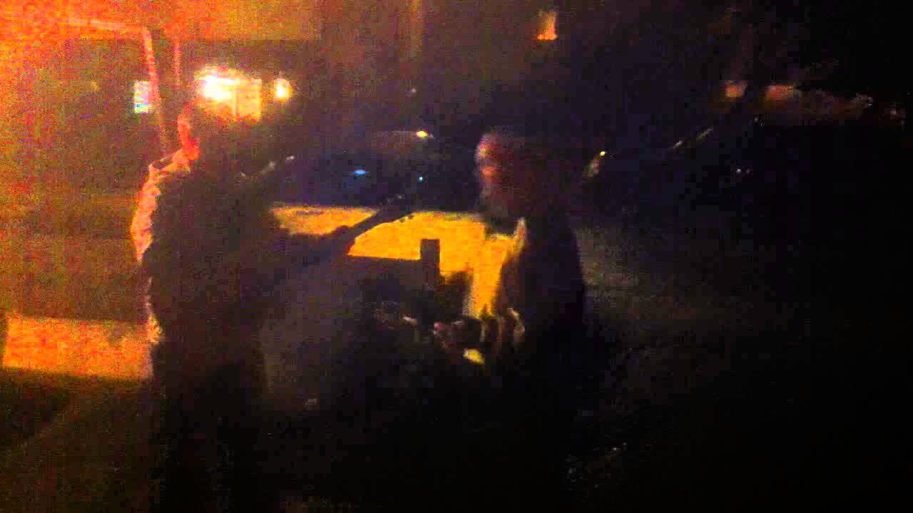 hit security guard kevlar in head with guitar - YouTube