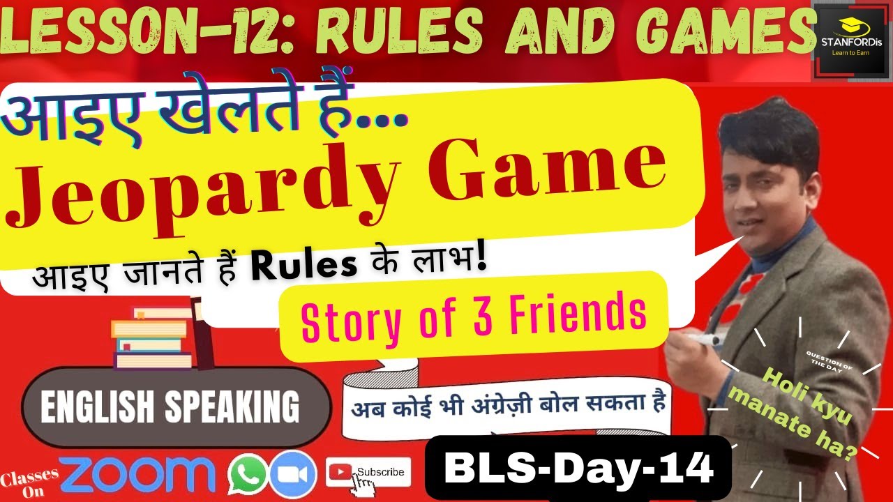 Day-14: Consolidation with Jeopardy Game #importance_of_rules #play ...