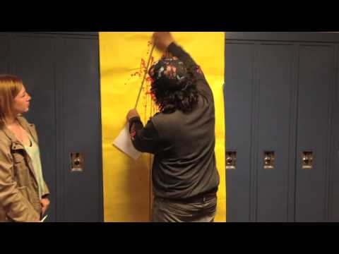 Blood spatter forensics video. - YouTube