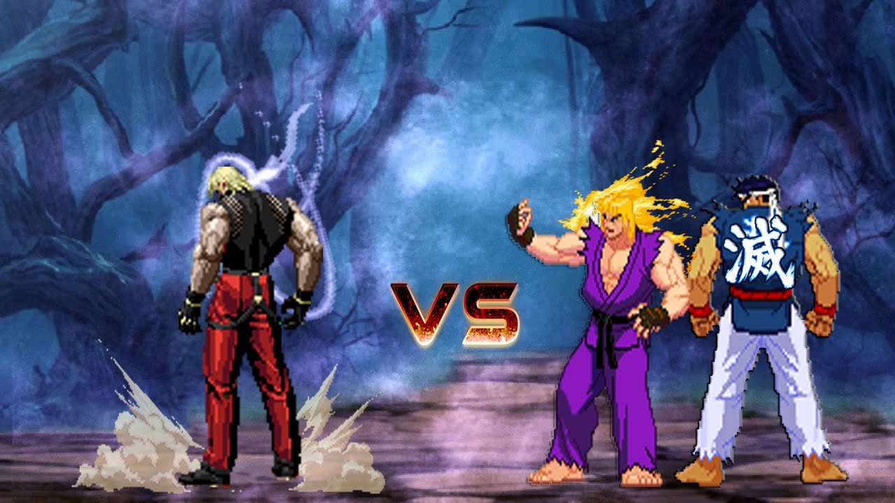 [KOF Vs SF] Rugal VS. Shin Ryu & Daigo Ken - YouTube