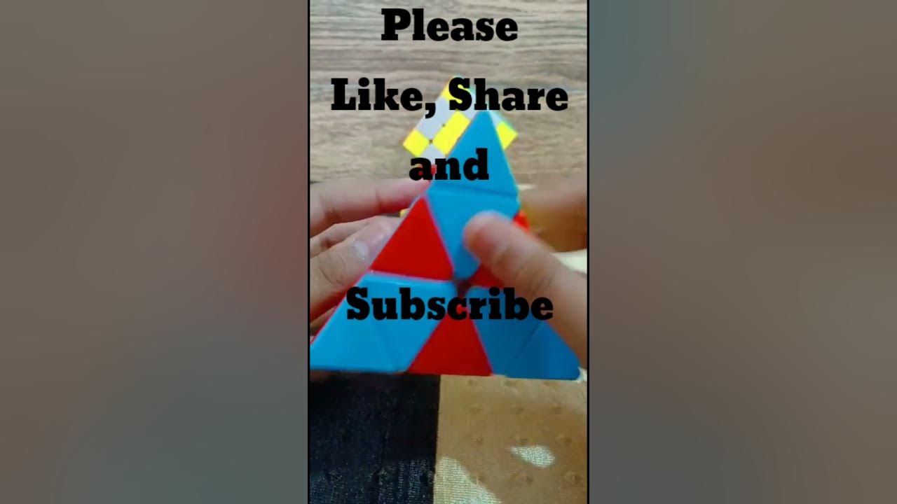 How To Make Checkerboard Pattern In Pyraminx Cube #Shorts🤗 - YouTube
