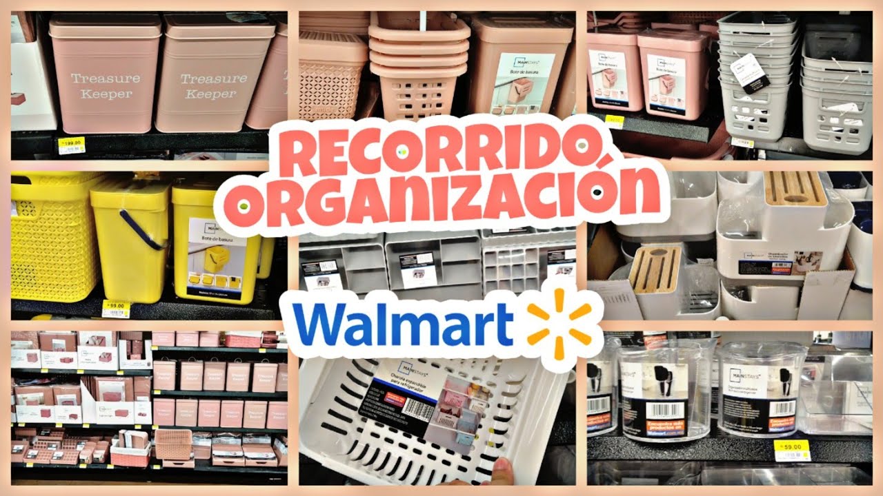 Recorrido en WALMART Cosas Para Organizar tu Hogar. - YouTube