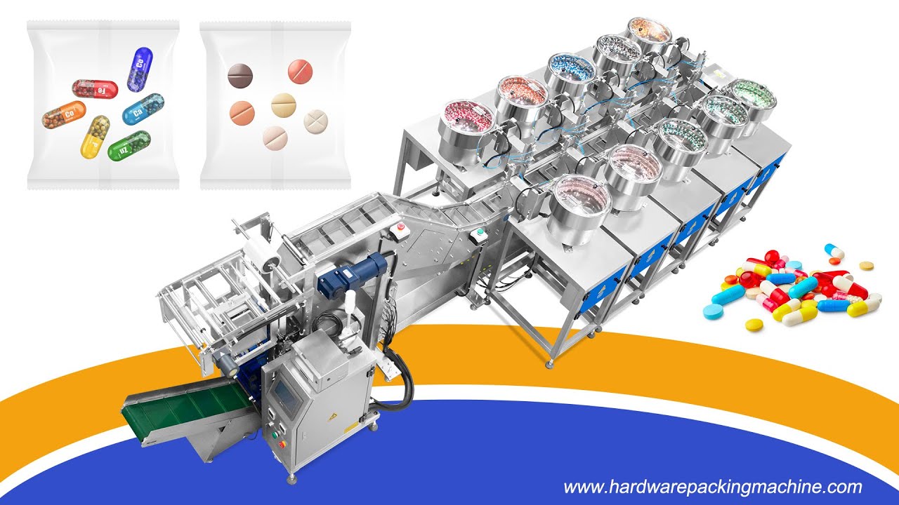 High Accuracy Automatic Medicine Pills Sorting Counting Packing Machine ...