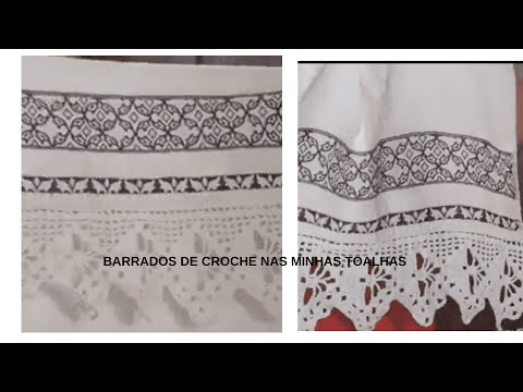 Fiz babadinhos de crochê nas minhas toalhas