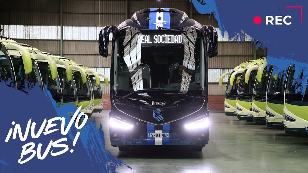 PRESENTACIÓN | 😍 Abran paso, que llega la Real 💙| Autobús oficial 22-23 ...