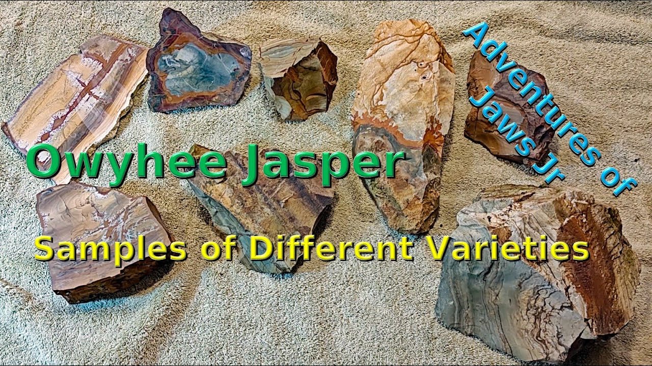Owyhee Jasper - Samples of Different Varieties - YouTube