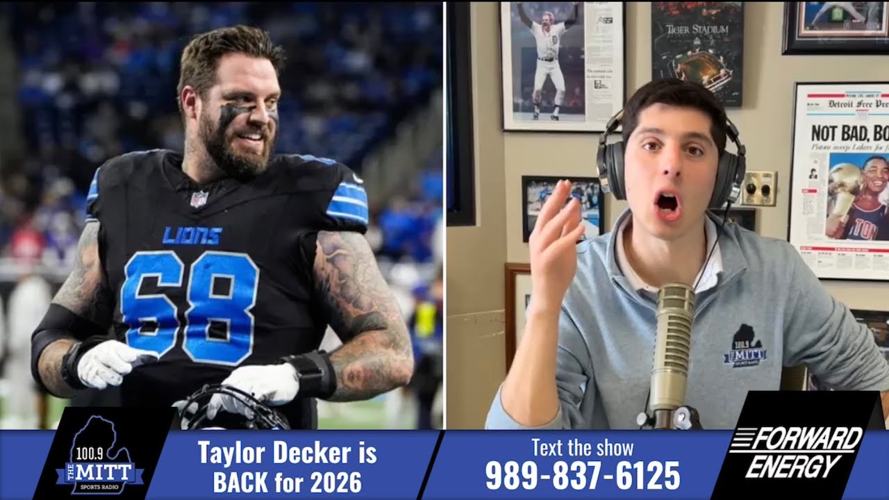 Taylor Decker is BACK...Good or Bad for Lions? Michigan Wins Share of ...